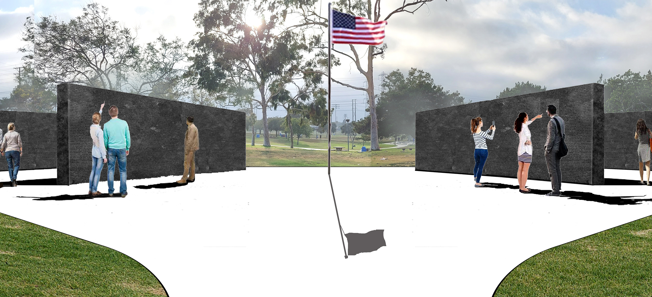 WWII Camp Wall - Description of the walls